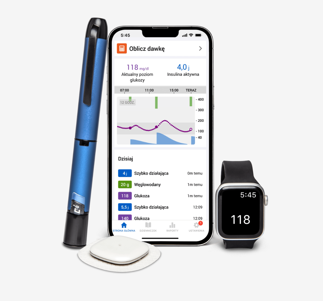 Sensor CGM Simplera™ inteligentny system Smart MDI Medtronic Medital ...